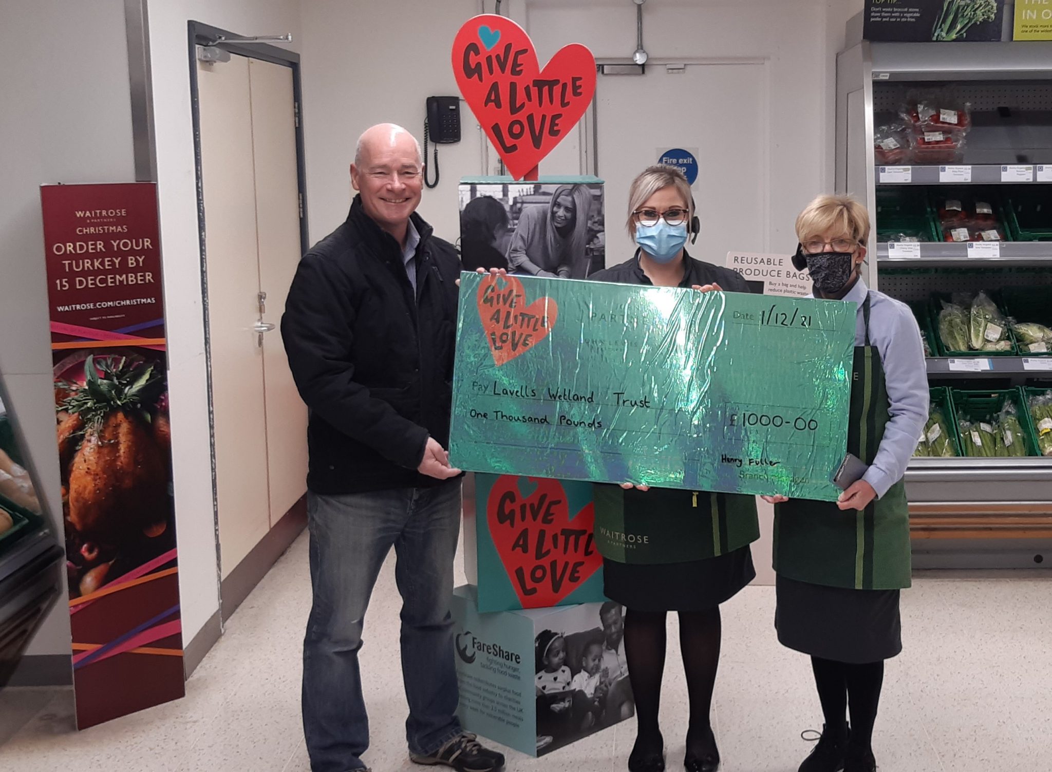 LWT receive a £1,000 'Give a Little Love' donation from Waitrose ...